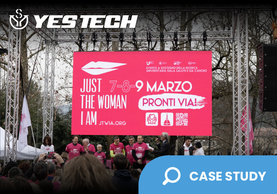 LED wall Yes Tech MG7S P3.9: visibility, reliability, and visual impact for “Just The Woman I Am ...